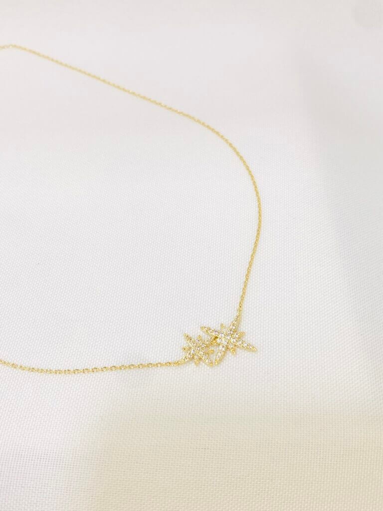 Colar Estrelas - em banho ouro 18k - Fina Joias e Semijoias