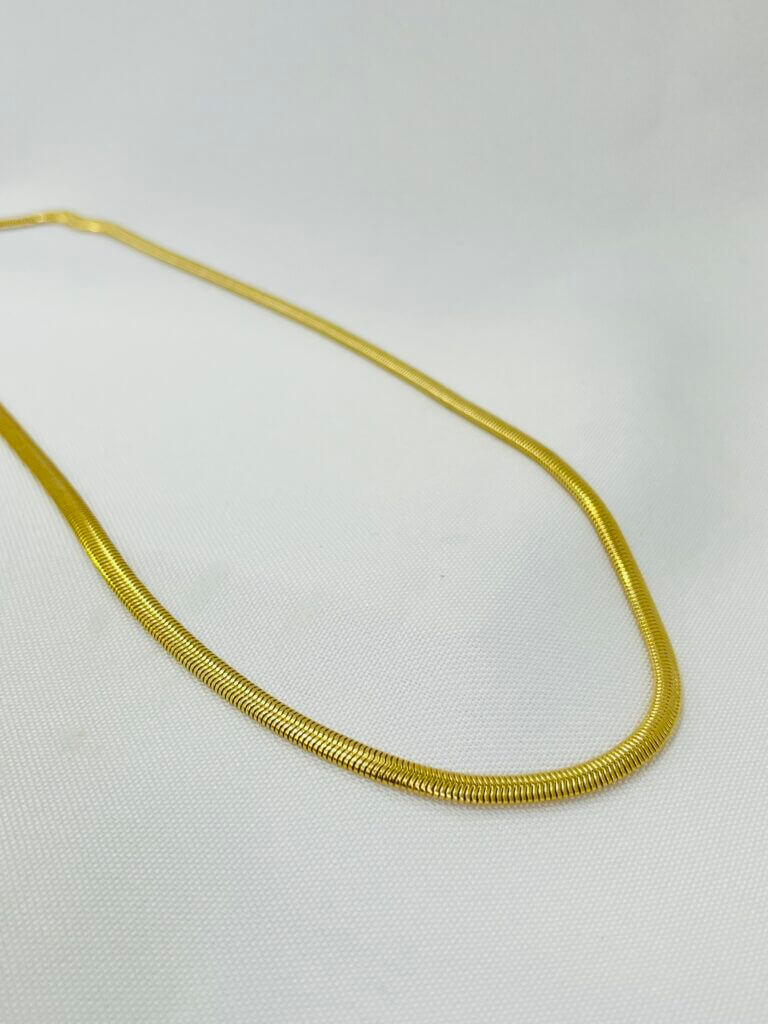 Colar Snake Longo - em banho ouro 18k - Fina Joias e Semijoias